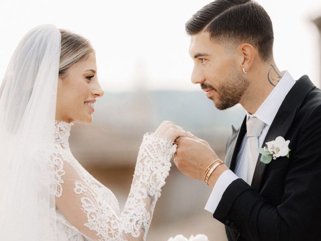 Matrimonio Chiara Nasti e Mattia Zaccagni: le foto ufficiali e il racconto del Sì