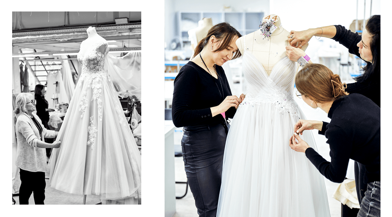 Collezioni Monica Loretti, abiti personalizzati per spose moderne